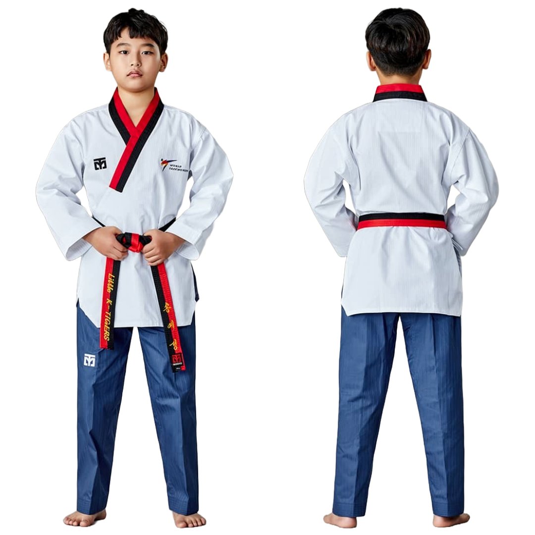 Poomsae dobok Taebek 2.1 WT - poom dreng - dobok til taekwondo ...