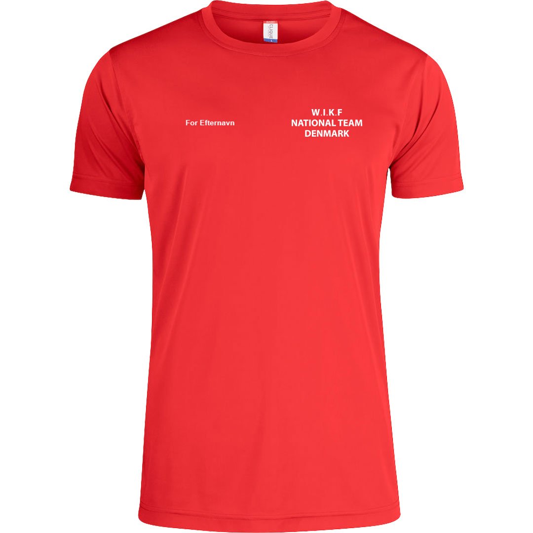 WIKF t-shirt Basic Active rød - herre - WIKF DENMARK - BUDOXPERTEN